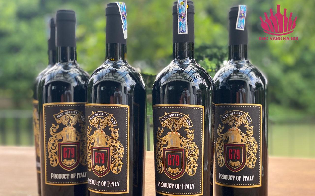 Rượu Vang G79 Vino Rosso - 750ml, 14,5° Cồn - Vang Ý