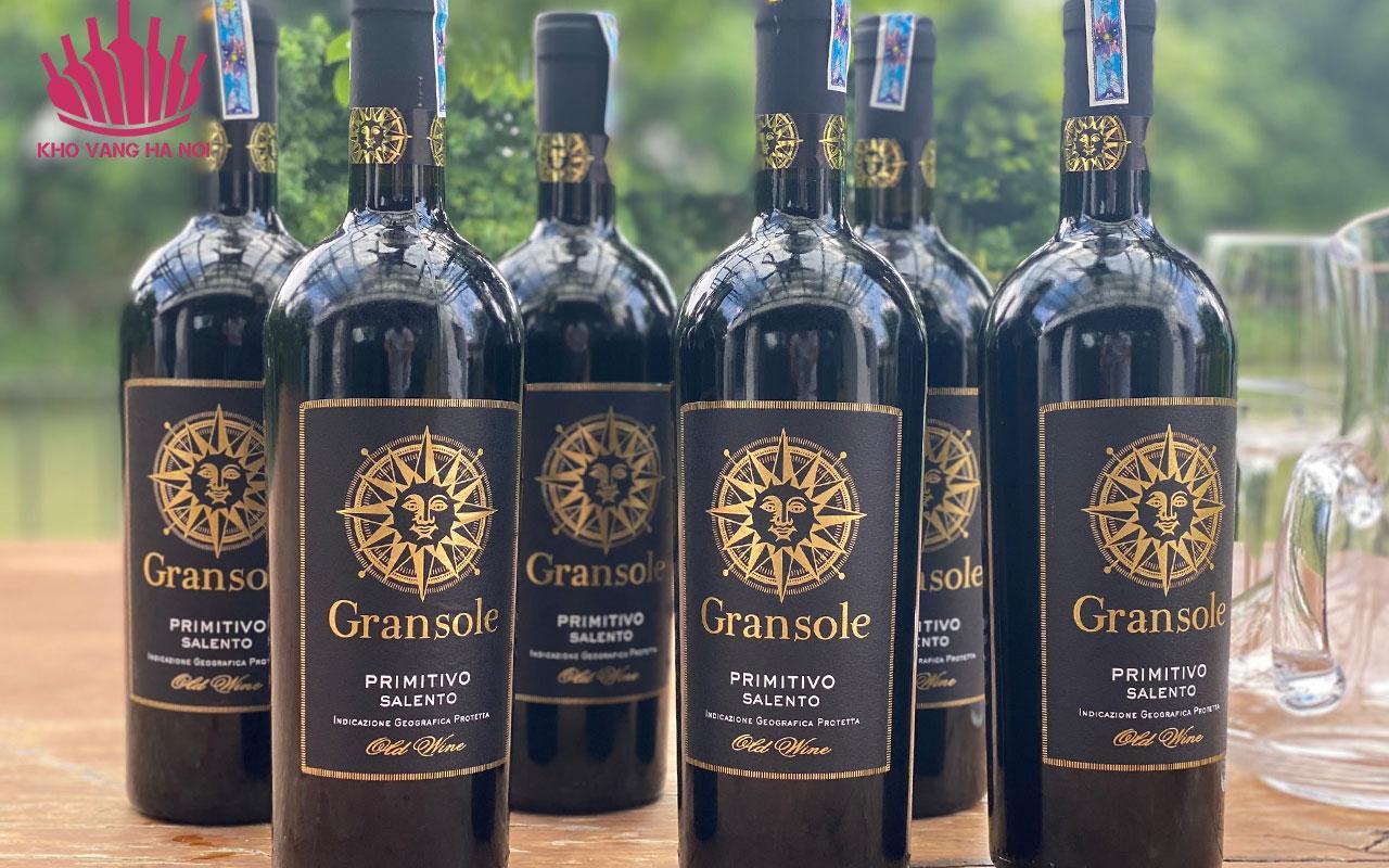 Rượu Vang Ý Gransole Primitivo Salento - Kho Vang Hà Nội